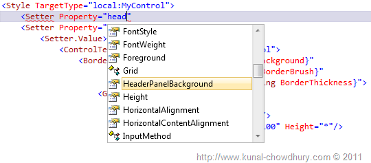 How to implement Template Binding in Silverlight Custom Control? | Kunal Chowdhury